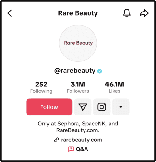 Phân tích chiến lược marketing trên TikTok của Rare Beauty của Selena Gomez